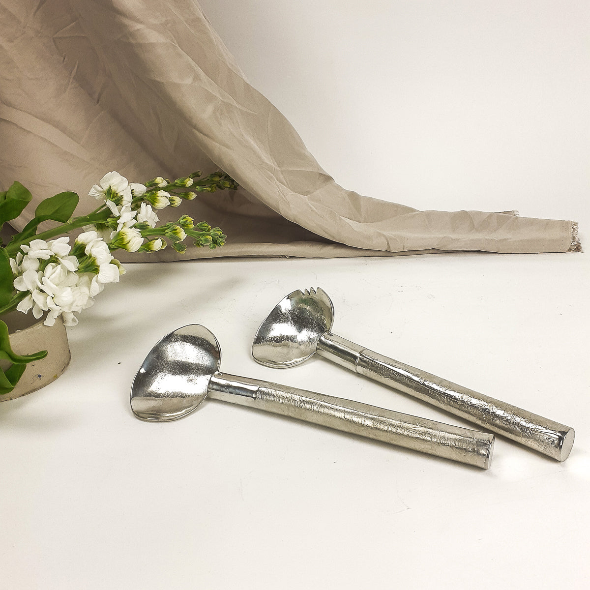 Textured Pewter Serving Spoons by Ella McIntosh – Bluecoat Display Centre