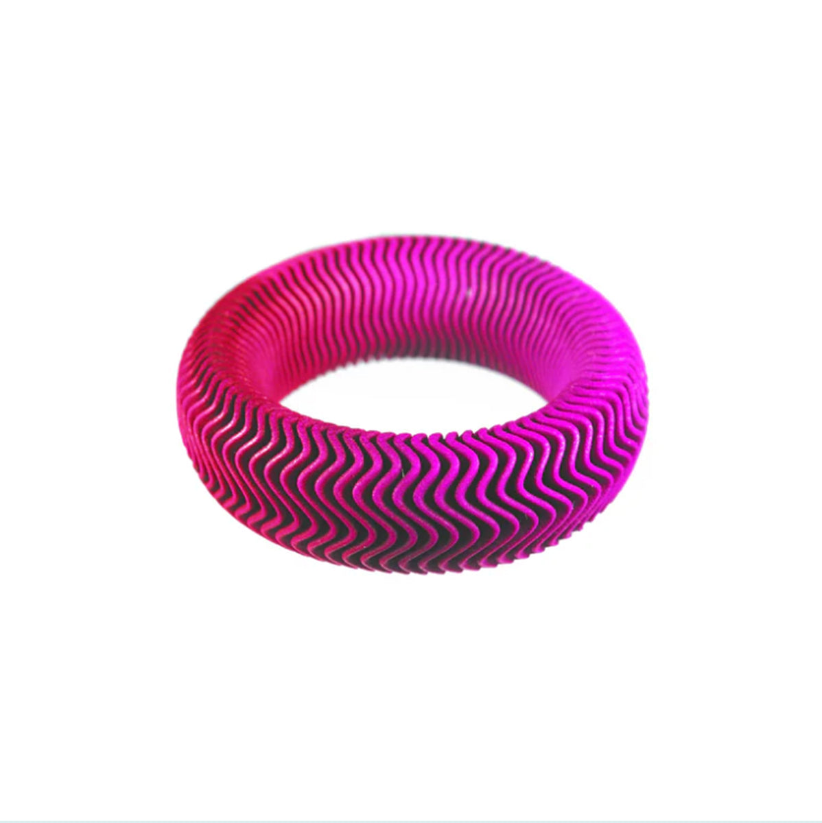 Pink Ripple Bangle 3D printed nylon by Lynne MacLachlan – Bluecoat ...