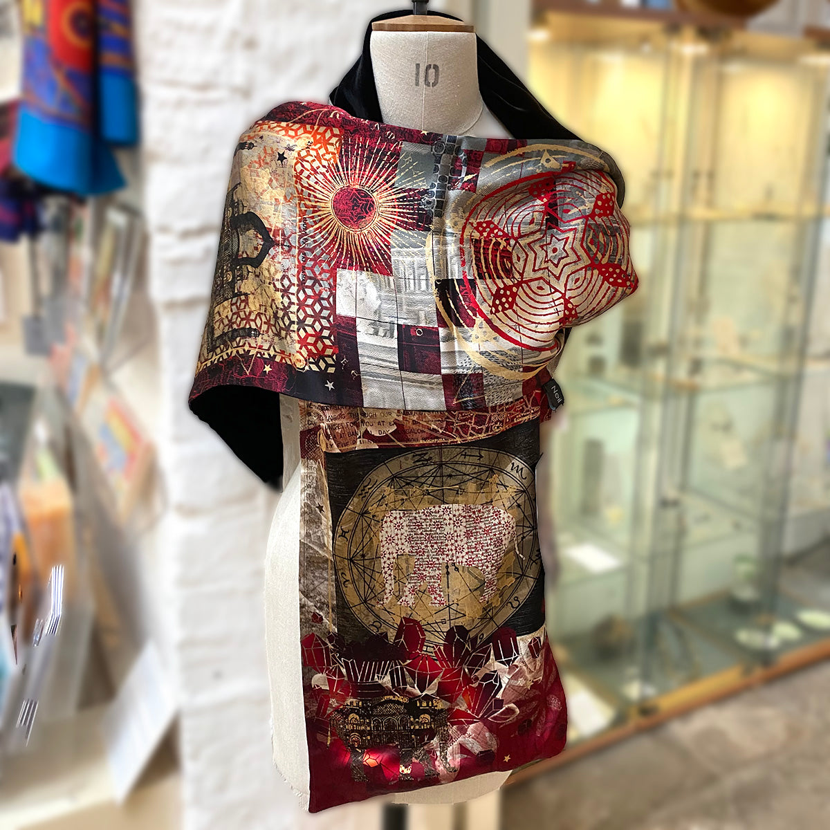Ruby Silk & Velvet Scarf by Neil Bottle – Bluecoat Display Centre